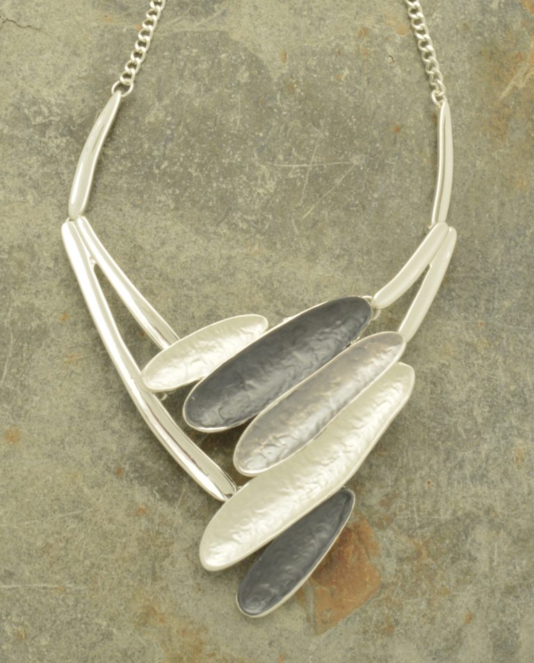 Contemporary Grey Necklace – Glitterarti